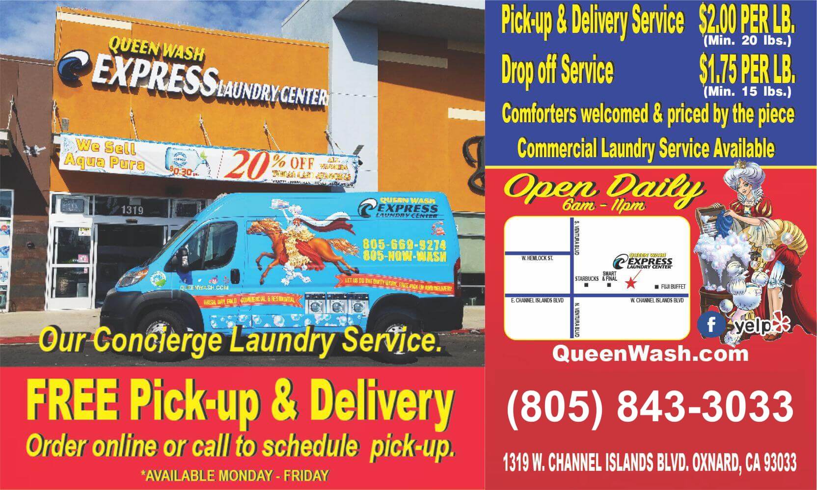 Laundry Service, Laundromat Oxnard, CA | Queen Wash